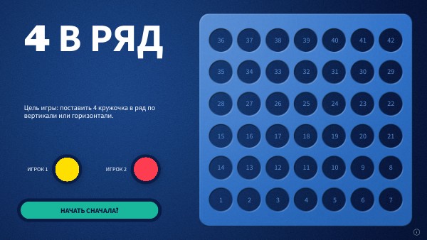 ИГРА 4 В РЯД | Genially