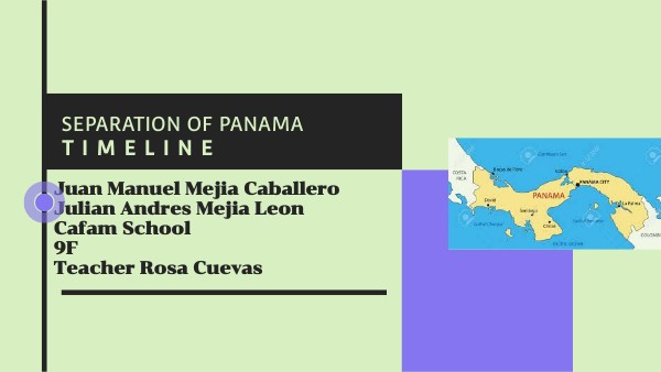 Separation of panama time line
