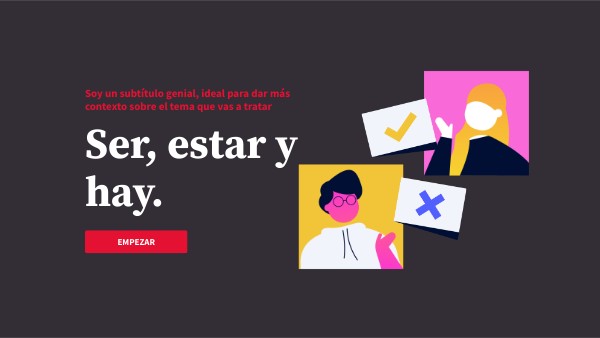 ser, estar y hay | Genially