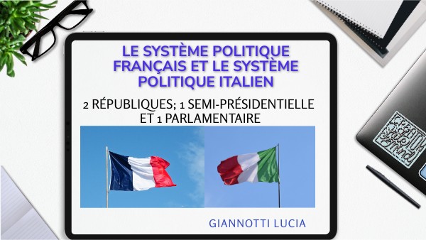 Le système politique français et le système politique italien