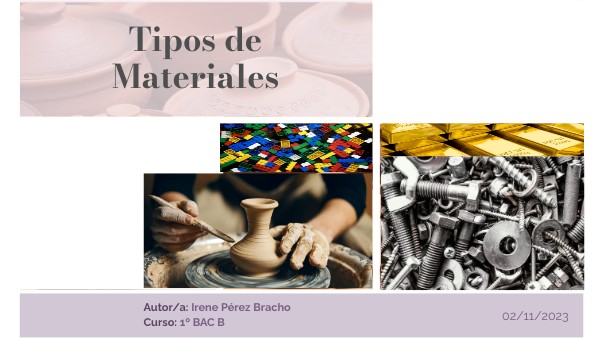 Presentación Tipos de Materiales | Genially