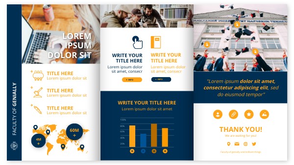 UNIVERSITY TRI-FOLD BROCHURE | Genially