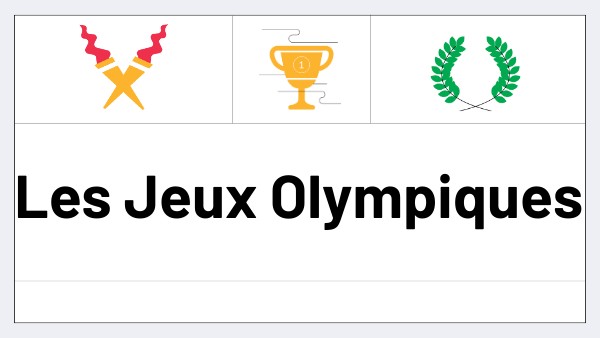 Les Jeux Olympiques