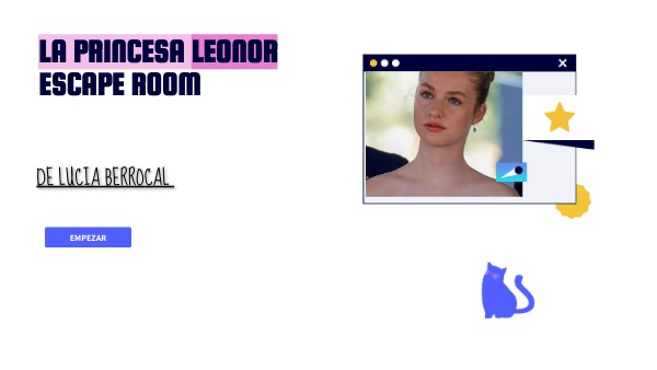 ESCAPE ROOM la princesa Leonor | Genially