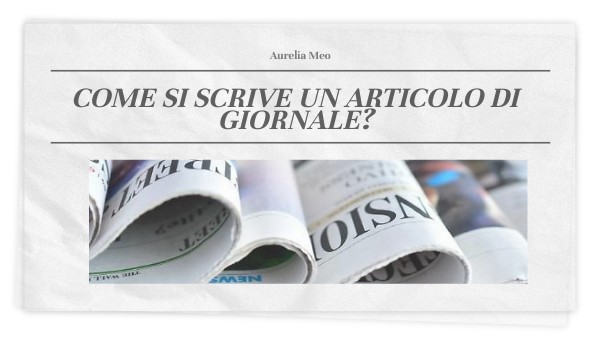 Presentazione Giornale