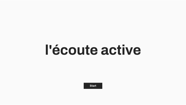 Quiz écoute active | Genially
