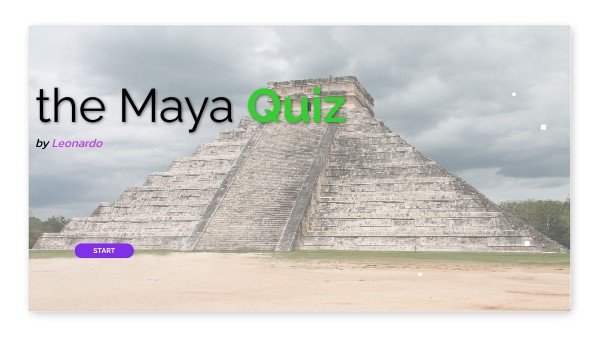 The Maya Quiz by Leonardo