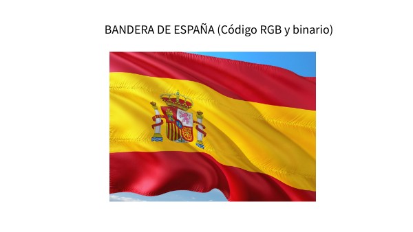 BANDERA DE ESPAÑA EN CÓDIGO RGB | Genially