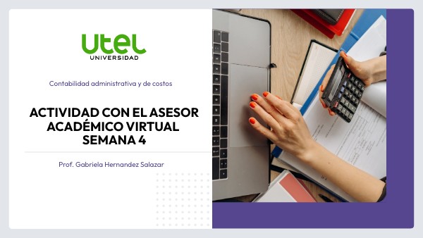 Actividad con el Asesor Académico Virtual Semana 4 | Genially