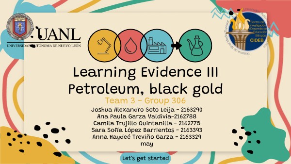 Learning Evidence III - Team 3 | Genially