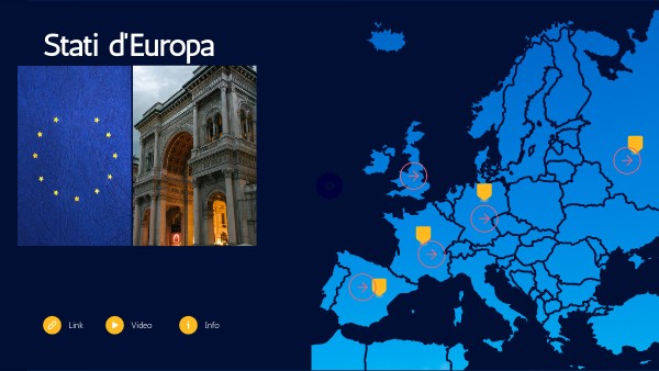 EUROPE MAP NEGATIVE SPACE