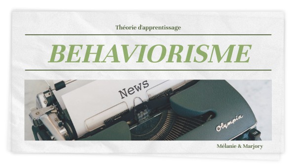 BEHAVIORISME | Genially