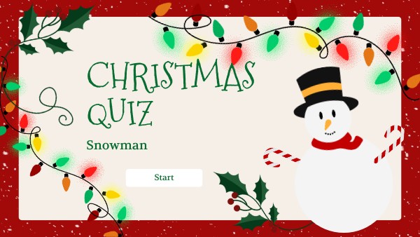 "The Snowman" quiz | Genially