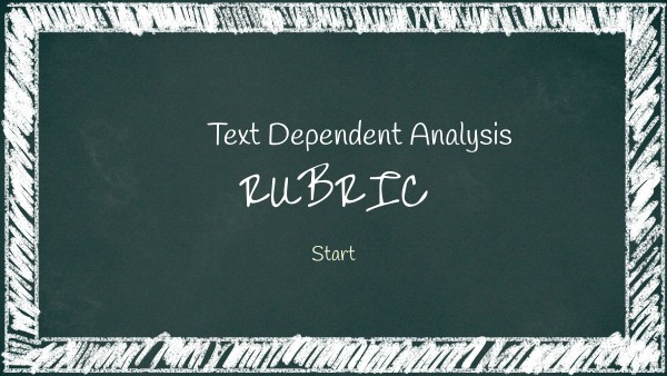 TDA:Rubric | Genially