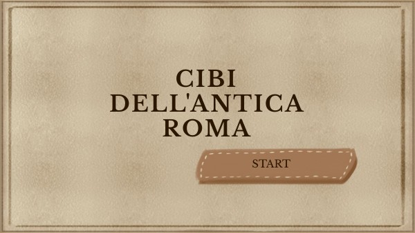 i cibi romani