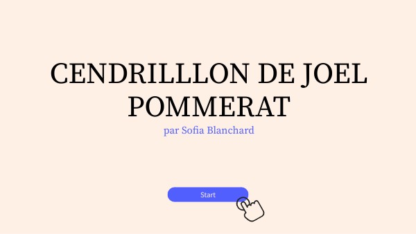 Compte rendu de l'oeuvre Cendrillon