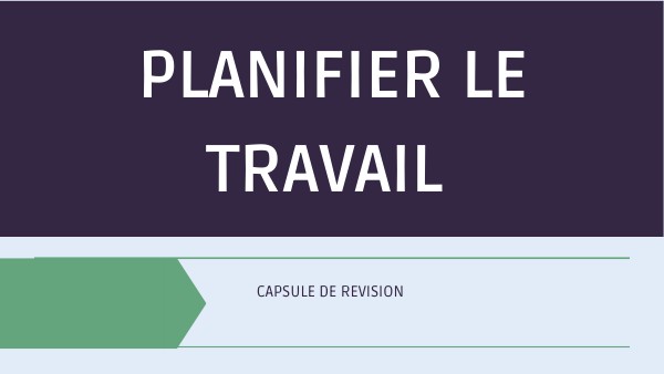 Révision planification | Genially
