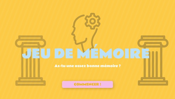 Jeu de mémoire | Genially