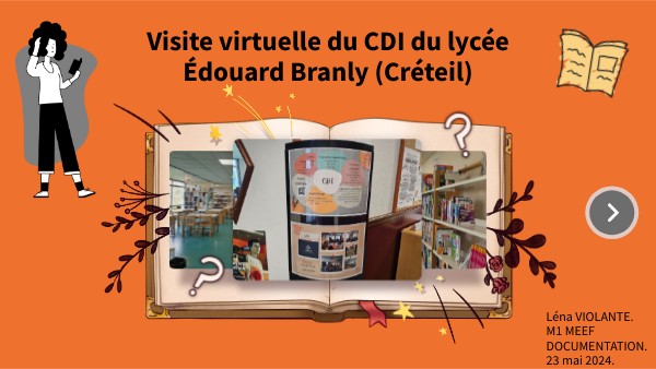 Visite virtuelle du CDI du lycée Édouard Branly de Créteil - 2024
