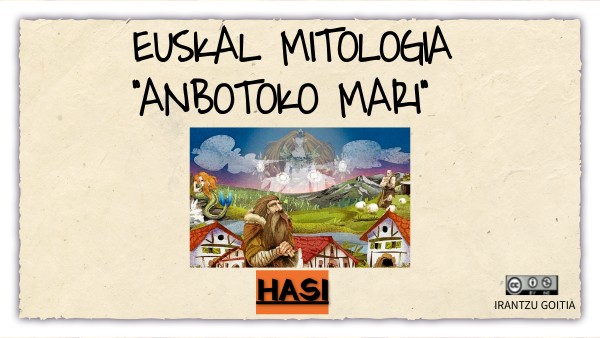 Euskal mitologia "Anbotoko Mari"