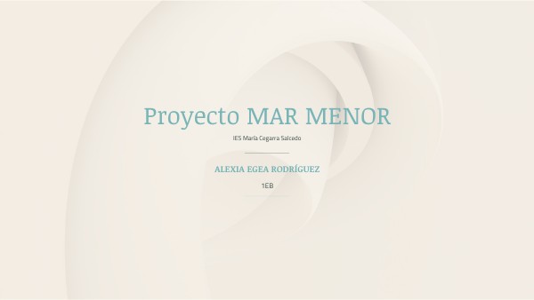 PROYECTO MAR MENOR
