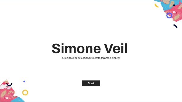 Quiz Simone Veil | Genially