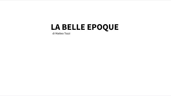 La belle epoque | Genially