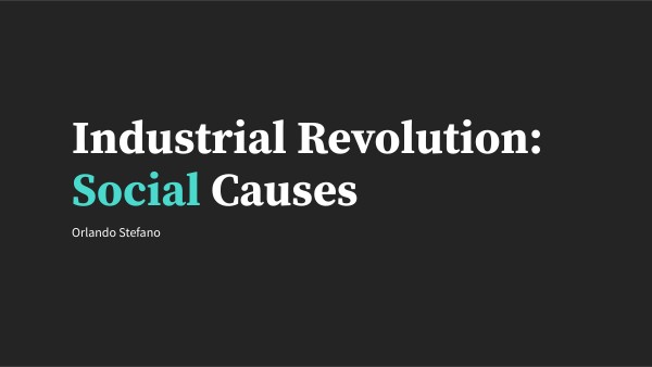 Social Consequences Of Industrial Revolution