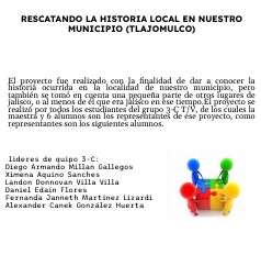 Rescatando La Historia Local En Nuestro Municipio