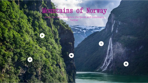 Moutains and fjords of Norway