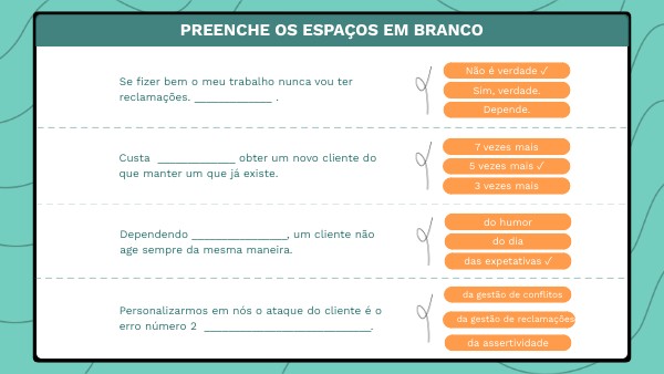 Preenche os espaços em branco | Genially