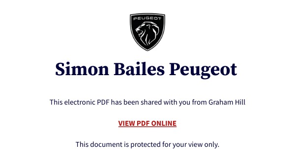 Simon Bailes Peugeot