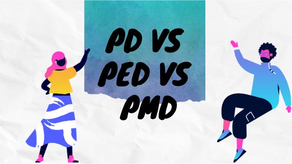 PD vs PED vs PMD | Genially