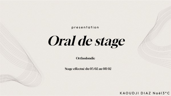 ORAL STAGE | Genially