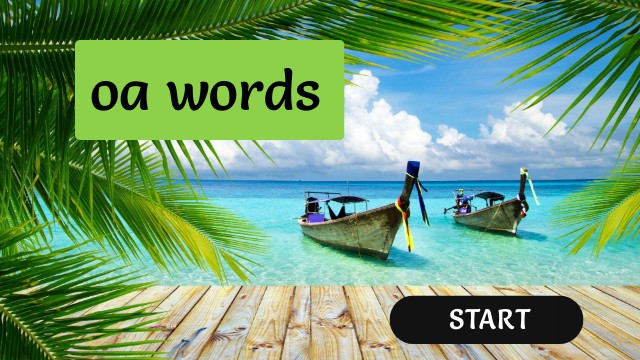 Phonics - oa words | Genially