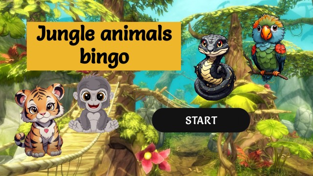 Jungle animals - bingo | Genially