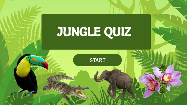 Jungle animals quiz | Genially