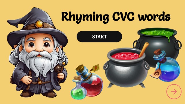 CVC rhyming words | Genially