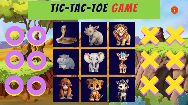 Savannah animals - TIC-TAC-TOE GAME | Genially