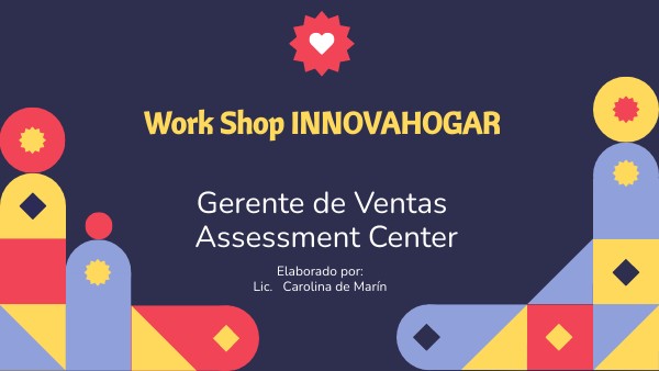 WORK SHOP ASSESMENT CENTER CAROLINA DE MARIN | Genially