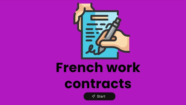 French work contracts