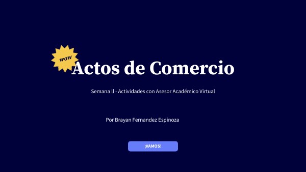 Actos de Comercio | Genially
