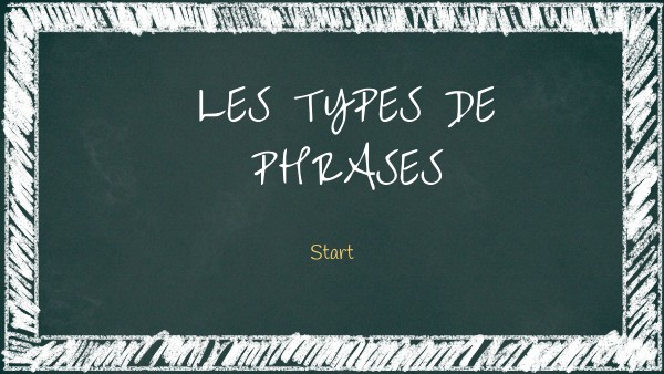 Les 4 types de phrases