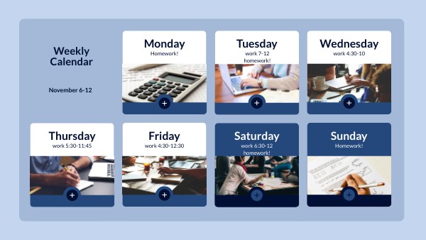 WEEKLY CALENDAR | Genially