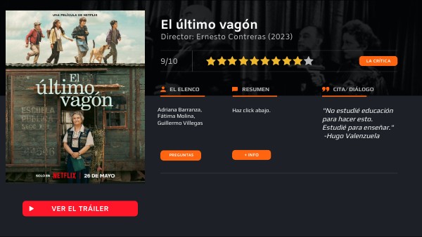 El último vagón (2023) | Genially