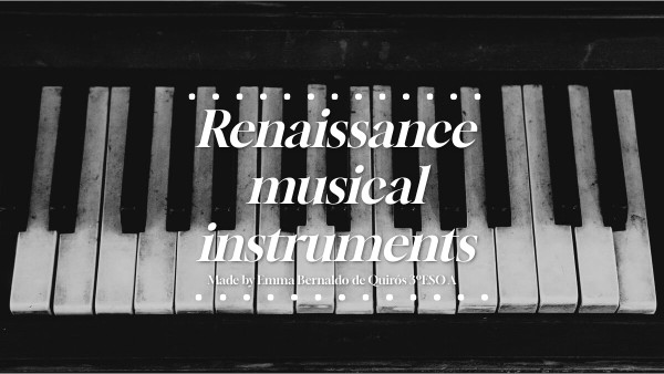 renaissance musical instruments | Genially