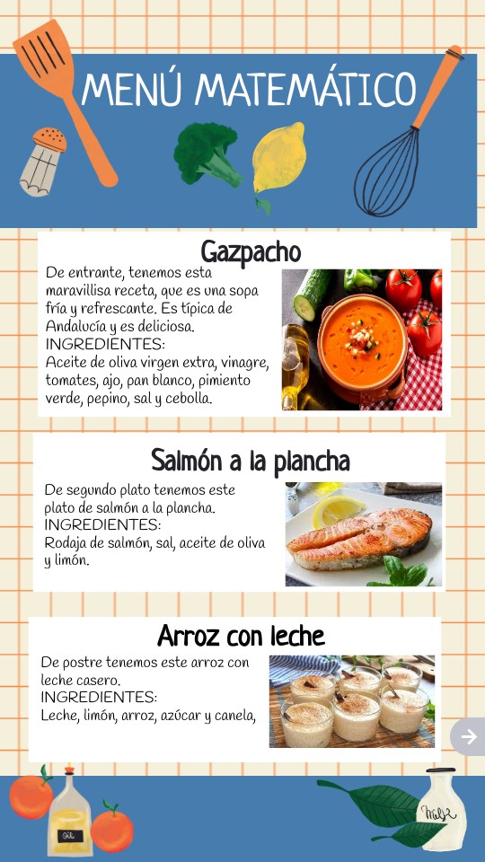 MENÚ SEMANAL MÓVIL | Genially