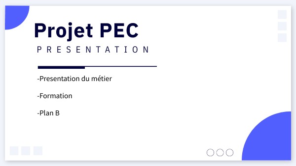 projet PEC | Genially