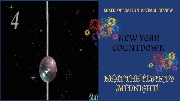 New Year Themed Mixed Decimal Operations | Genially