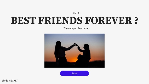 Unit 1 : Best Friends forever